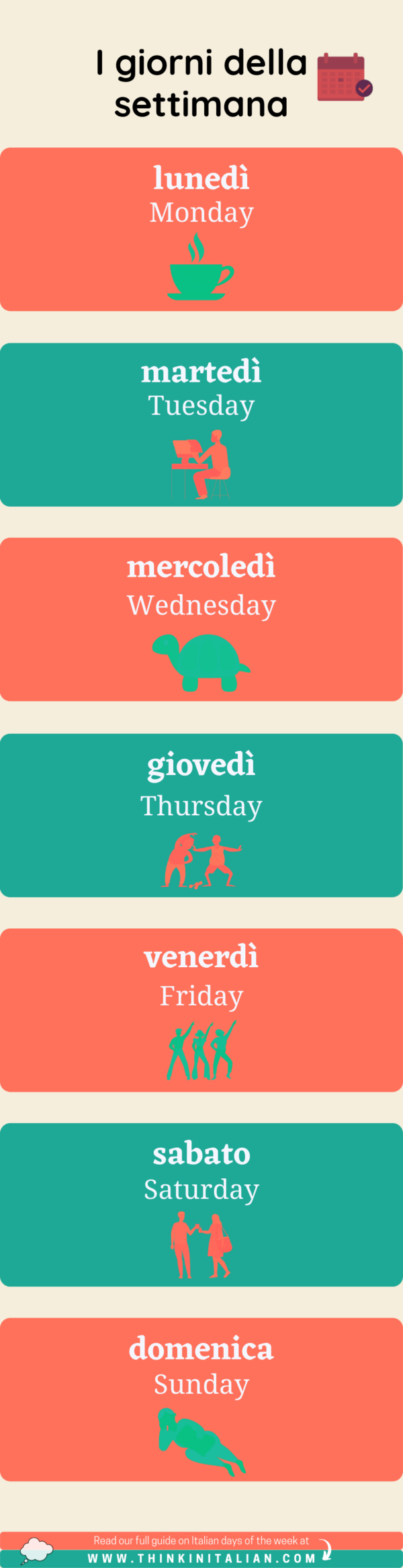The days of the week in Italian: a complete guide