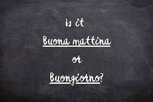 How to say good morning in Italian + other generic greetings