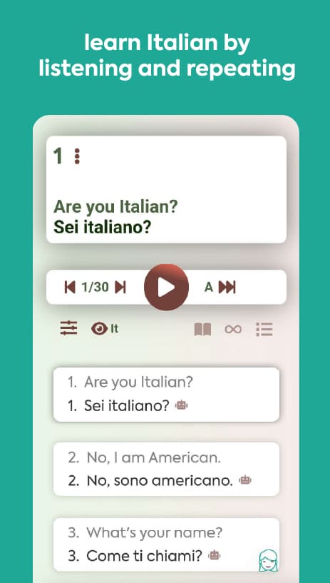 Think In Italian App - Install for Free
