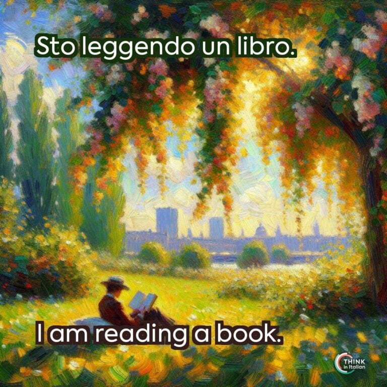 The present progressive: Italian grammar lesson