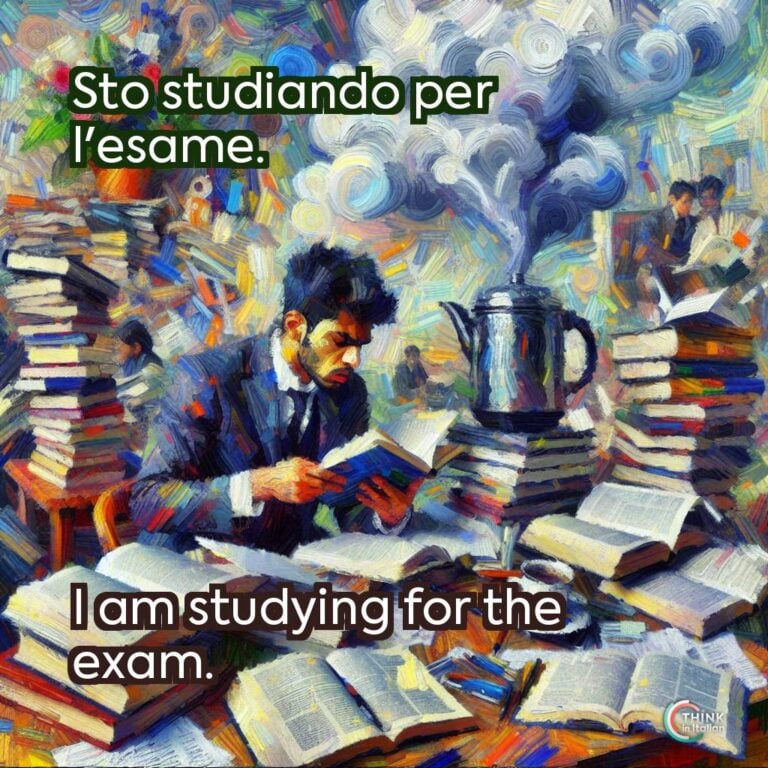 The present progressive: Italian grammar lesson