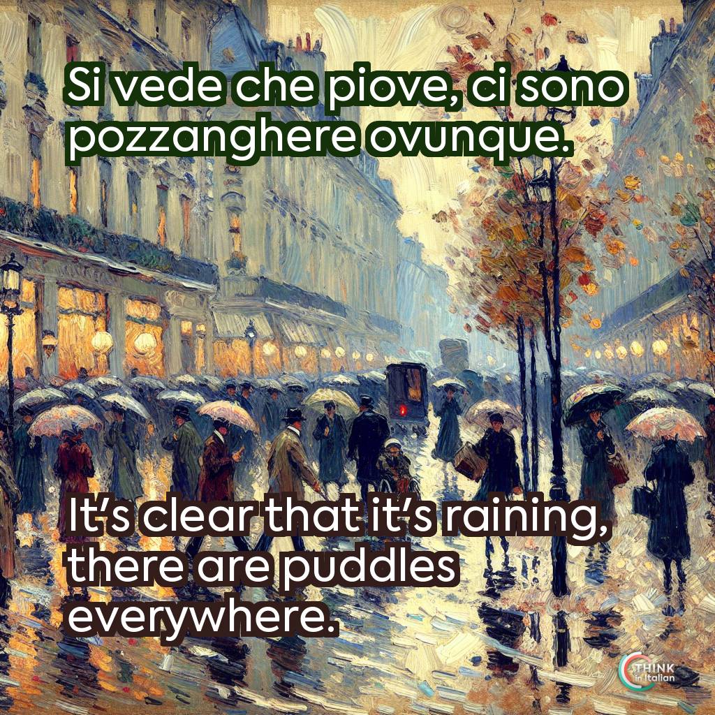 How to use "si Vede che": Italian Grammar Lesson 118